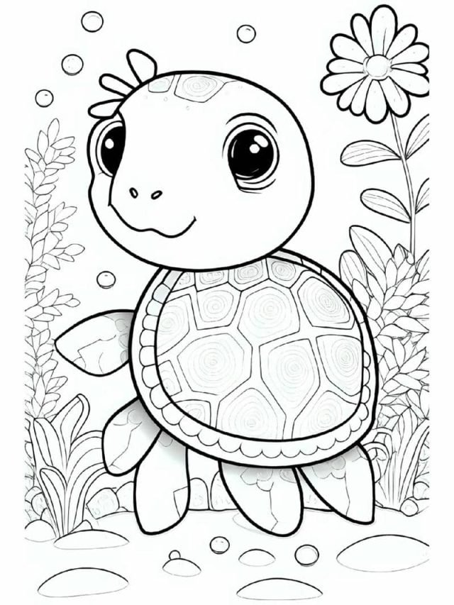 Khám phá 80+ ảnh tranh tô màu con rùa siêu cute, đáng yêu